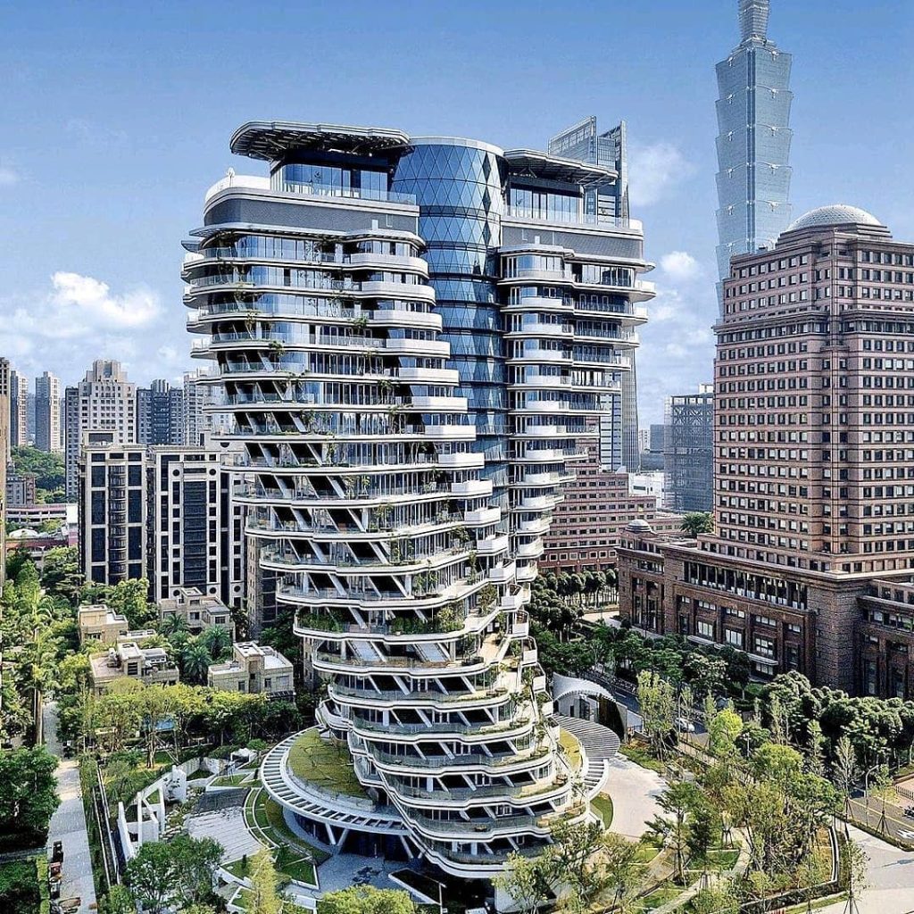 A Taipei, la superbe tour "Tao Zhu Yin Yuan" de Vincent Callebaut ...